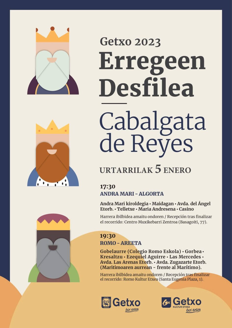 5 cabalgatas de Reyes Magos en Bizkaia